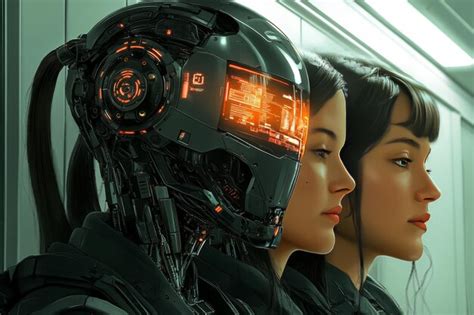 A Group Of Diverse Robots In A High Tech Environment Symbolizing The
