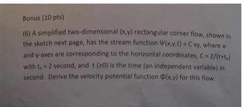 solved 6 a simplified two dimensional x y rectangular