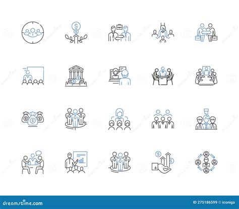 Staff And Planning Outline Icons Collection Staffing Planning
