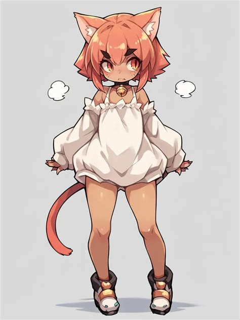 Anime Girl With Cat Ears Illustration Stable Diffusion Ai Image Diffus
