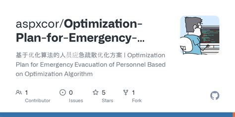 Github Aspxcoroptimization Plan For Emergency Evacuation Of