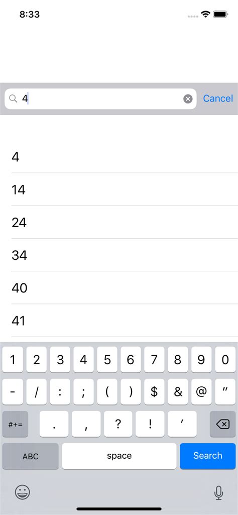 UIKit Searching With UISearchController UISearchBar