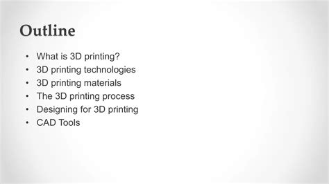 Introduction To 3d Printing Pptx 3 D Graphics Computer Software And Applications