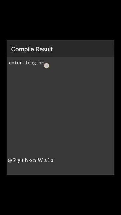 Wao Area Of Cuboid Shorts Youtubeshorts Python Coding Youtube