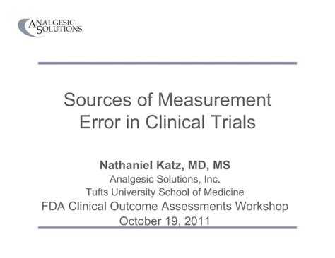 error in clinical trials ppt