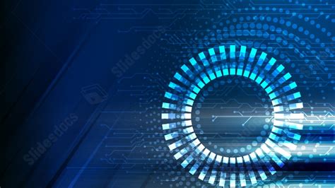 Abstract Computer Technology Light Effect Blue Business Powerpoint Background For Free Download