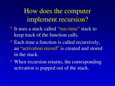 Ppt Recursion Powerpoint Presentation Free Download Id5086472