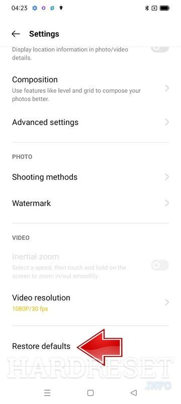 How To Reset OPPO A Camera HardReset Info