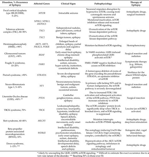 Table 1 From Developing Novel Experimental Models Of M Toropathic Epilepsy And Related