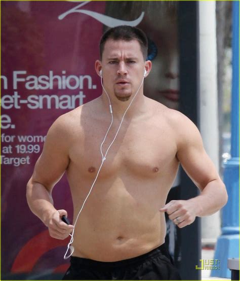 Channing Tatum Goes Shirtless Running Photo Channing Tatum
