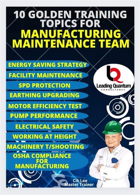 Hrdf Hrd Corp Claimable Preventive Maintenance Training In Malaysia