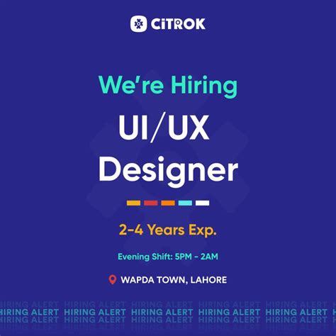 Citrok On Linkedin Citrok Job Experience Software Uiuxdesigner Newhiring Openposition