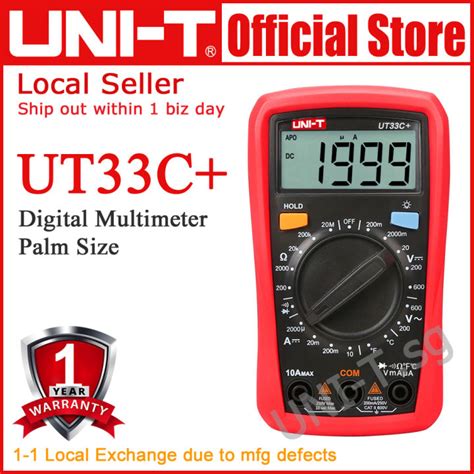 Uni T Ut33a Ut33b Ut33c Ut33d Palm Size Digital Multimeter Lazada Singapore