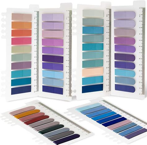 Morandi 스티커 책 인덱스 탭 페이지 탭 페이지 마커 200 개 60 색 주석 탭 책 주석 용품 노트북 및 쓰기 패드