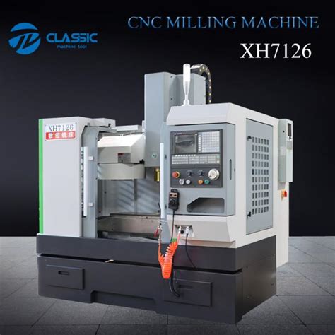 CNC Fraiseuse GSK Siemens Fanuc System 3 Axis 4 Axis Mini CNC Milling Machine XH7124 Fresadora