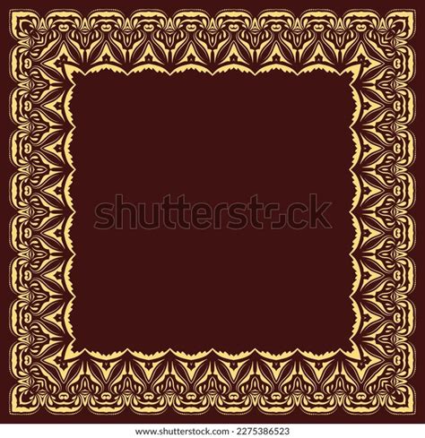 vector square frame border element light stock vector royalty free