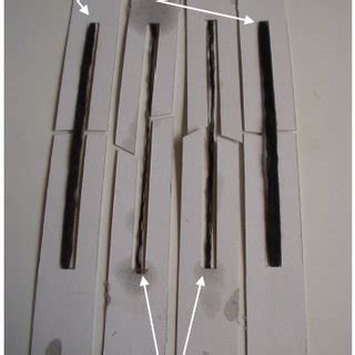 Aspect Of Four Specimens After Tensile Testing Download Scientific
