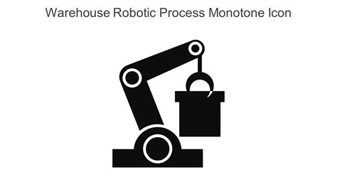 Warehouse Robotic Process Monotone Icon In Powerpoint Pptx Png And Editable Eps Format Ppt
