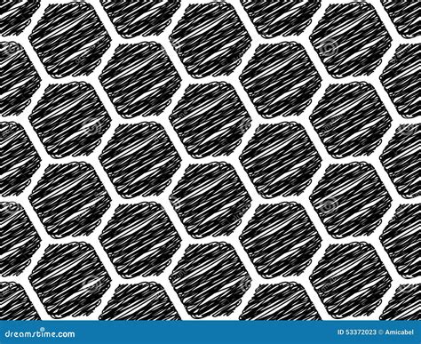 Design Seamless Monochrome Hexagon Pattern Stock Vector Illustration Of Hexagonal Graphic