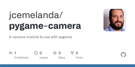 Github Jcemelanda Pygame Camera A Camera Module To Use With Pygame