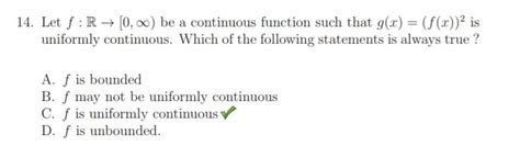 real analysis if f 2 x is uniformly continuous then f is uniformly