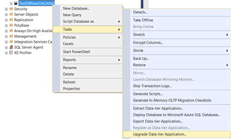 Update Your Database With Upgrade Data Tier Application Database Tutorials