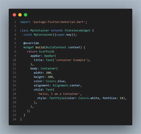 Understanding The Flutter Container Widget A Beginners Guide