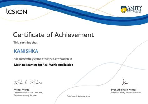 Machinelearning Ai Certification Kanishka Ahuja