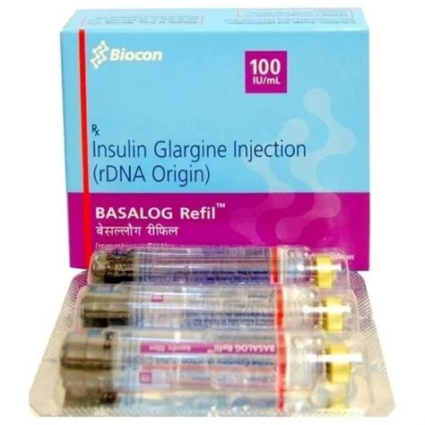 Insulin Glargine Injection 100u Ml 100 Iu Vial Packaging Size 100iu Ml At ₹ 470 Piece In Nagpur