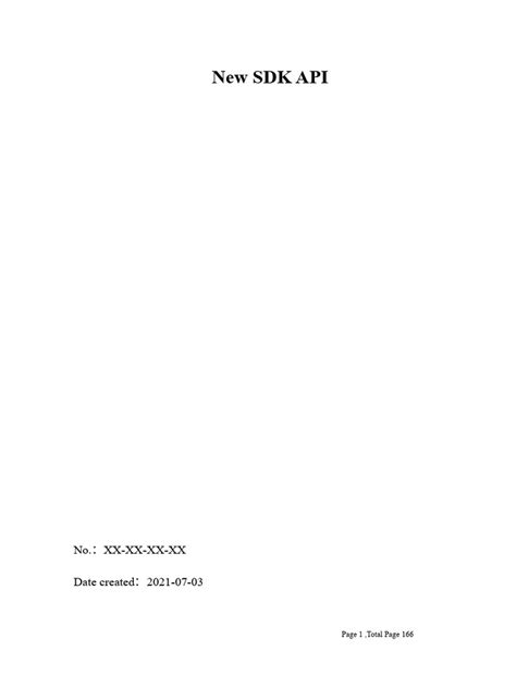 New Sdk Api 2021 Pdf