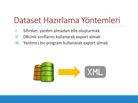 dbunit ve jailer ile test verisi hazırlamak ppt