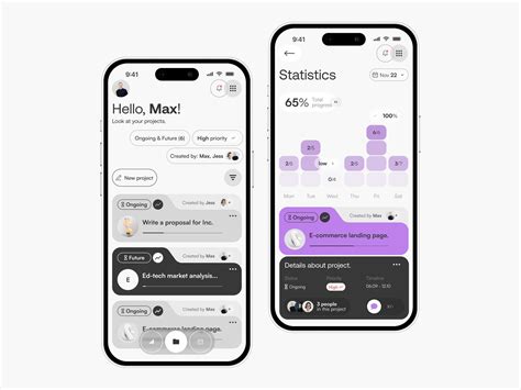 Project Management Mobile App Mobile App Design Inspiration App