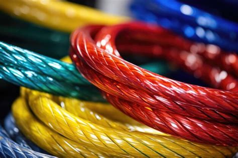 Cabos Ethernet De Diferentes Cores Embrulhados Em Bobina Criada Com Ai
