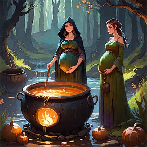 Pregnant Witches By Vapeto On Deviantart