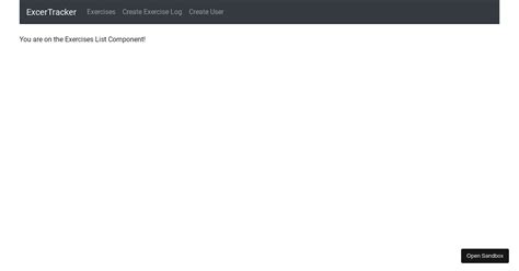 exercise tracker codesandbox