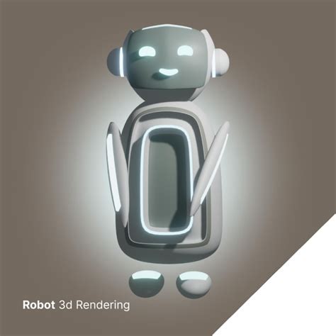 Premium Psd Robot 3d Rendering