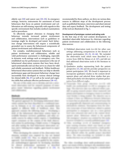 Solution Behavioural Observation Tool For Patient Involvement And Collaboration In Emergency