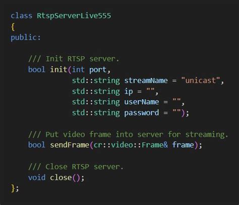 Videostreaming Rtsp Server Constantrobotics Sp Z Oo