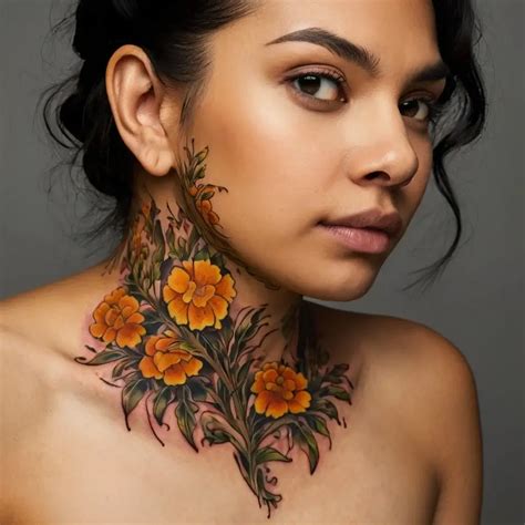 Marigold Tattoos Meaning Symbolism And Significance 112 Designs Hbtat2