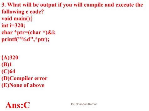 Technical Questions For Interview C Programming Pptx