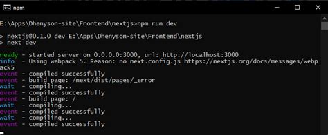 Nextjs Não Executa No Visual Studio Code Mas Funciona No Pront De