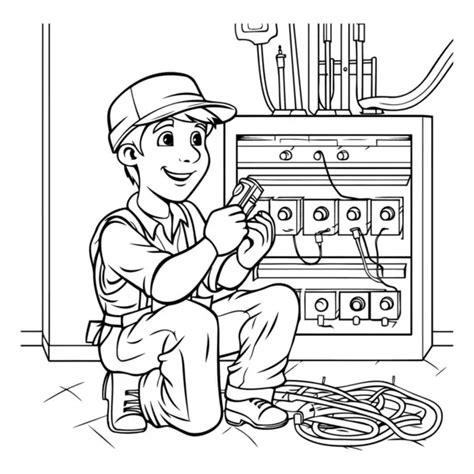 Coloring Pages Electrician [2025]