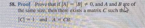 Solved Proof Prove That If Ab≠0 ﻿and A And B ﻿are Of