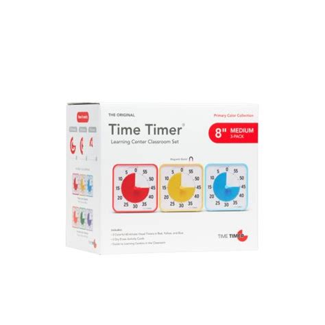 Time Timer Learning Center Classroom Primary Color Set