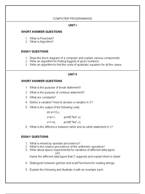 Cp Questions Pdf Pointer Computer Programming C Programming Language