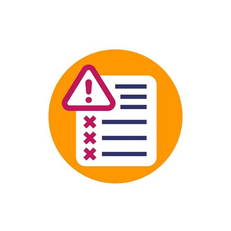 Error Report Icon On White Vector 3223602 Vector Art At Vecteezy