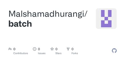 GitHub Malshamadhurangi Batch