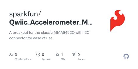 GitHub Sparkfun Qwiic Accelerometer MMA Q A Breakout For The Classic MMA Q With I C