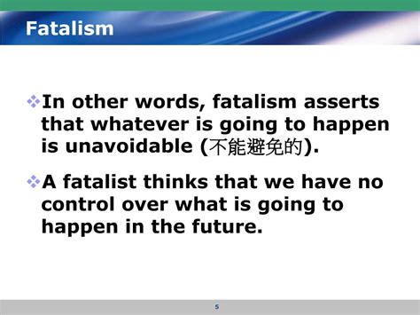 Ppt Fatalism Powerpoint Presentation Free Download Id 1704516