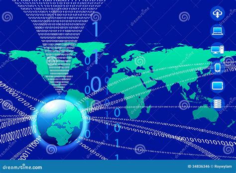 Data Background Binary Code Technology Stream Stock Vector Illustration Of Code Cable 34836346